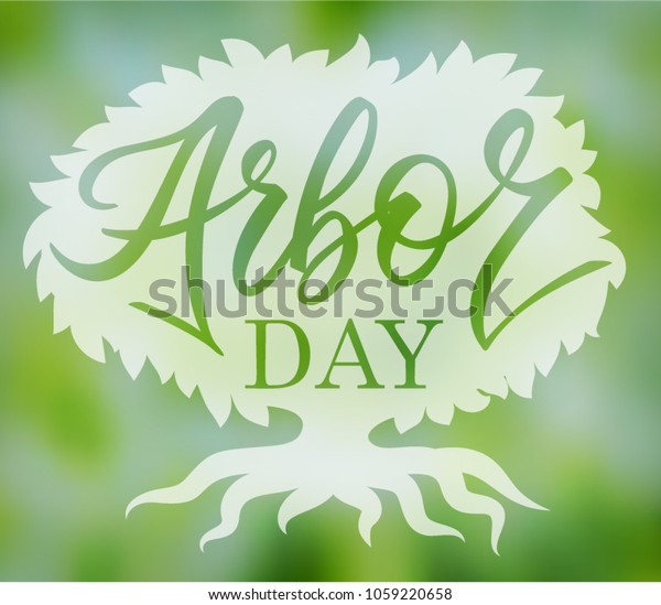 Words Tree Handwriting Lettering Typography Calligraphy: vector de ...