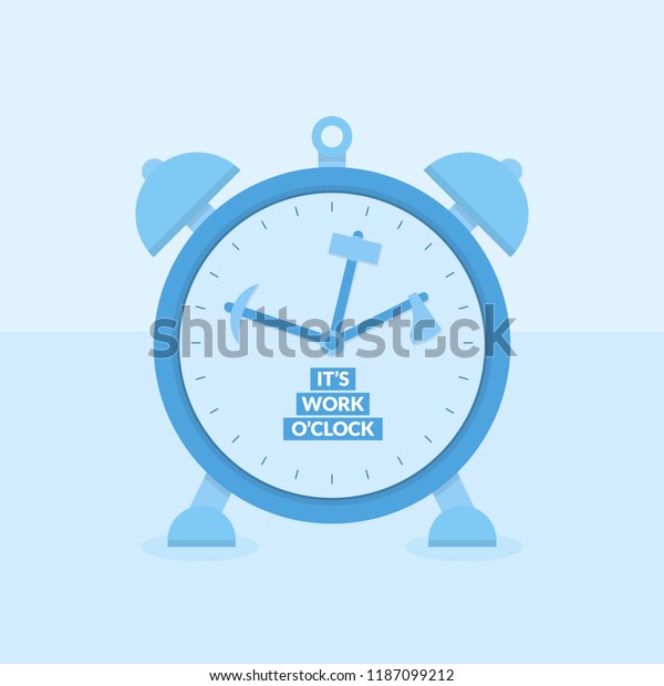 Work Alarm Clock Concept Illustration Stock Vector (Royalty Free ...