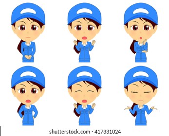 Work Clothes Woman Set Stock Vector (Royalty Free) 417330886 | Shutterstock