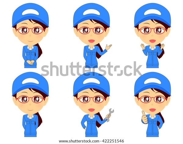 Work Clothes Woman Set Stock Vector (Royalty Free) 422251546 | Shutterstock