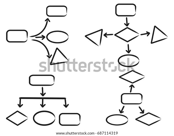Work Flow Chart Symbol Stock Vector Royalty Free 687114319 Shutterstock