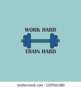 Train Hard Gain Hard Inspirational Quote Stock Vector (Royalty Free ...