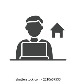 Work Home Icon Vector Image Can Stock Vector (Royalty Free) 2210659533 ...