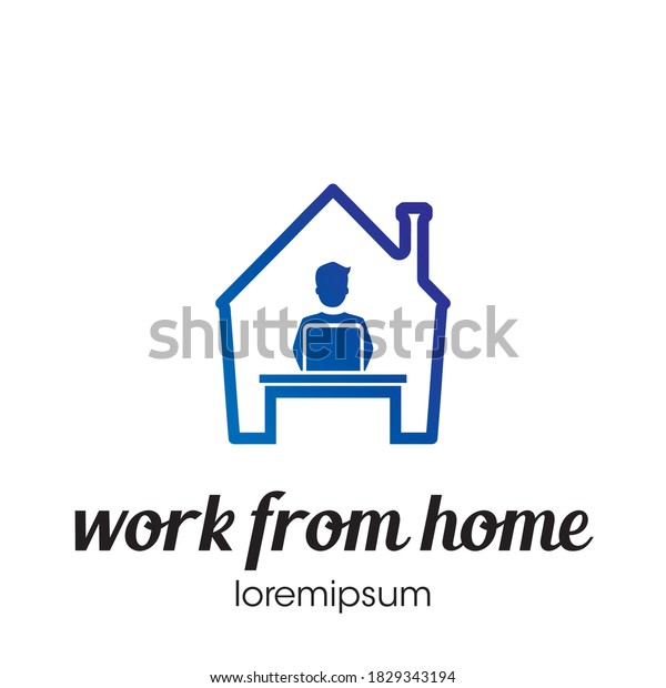 Work Home Logo Symbol Icon Template Stock Vector (Royalty Free ...