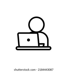 Work Icon Line Art Style Design Stock Vector (Royalty Free) 2184443087 ...