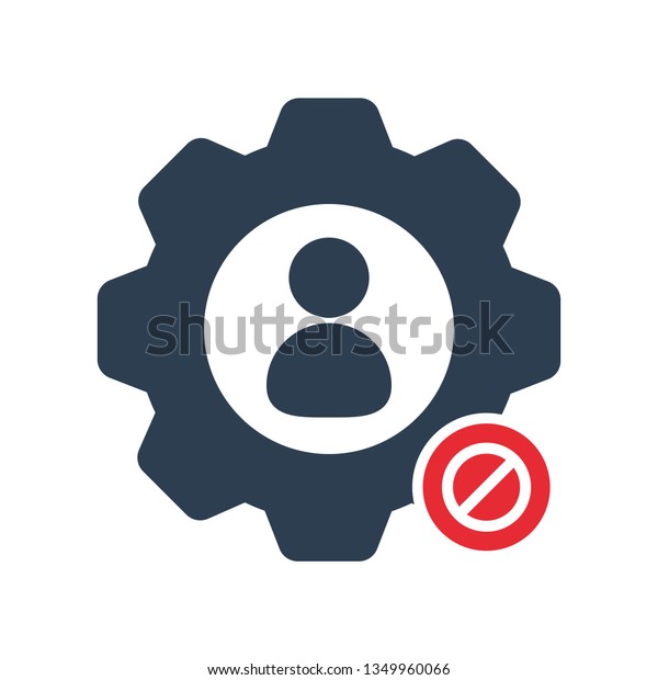 Work Icon Not Allowed Sign Work Stock Vector (Royalty Free) 1349960066 ...