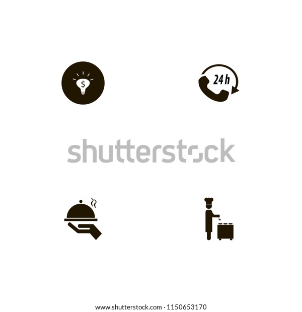 Work Icons Call Center Money Ideas Stock Vector (Royalty Free ...