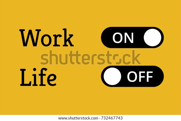 Work Life Balance Mode Stock Vector (Royalty Free) 732467743