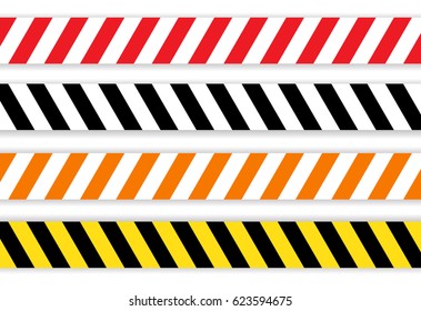 Work Line Under Construction Site Tapes Stock Vector (Royalty Free ...