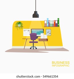 Work Office Designsoftware Developer Programmer Vector: เวกเตอร์สต็อก ...
