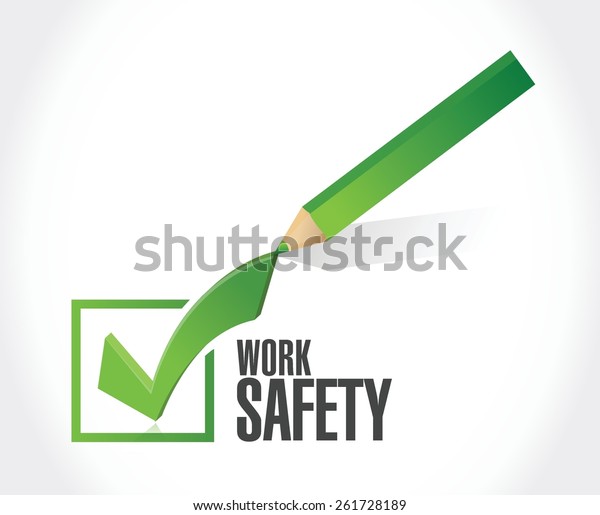 Work Safety Check Mark Concept Illustration Stock Vector (Royalty Free ...