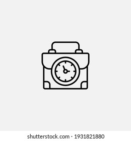 Work Time Icon Sign Vectorsymbol Logo Stock Vector (Royalty Free ...