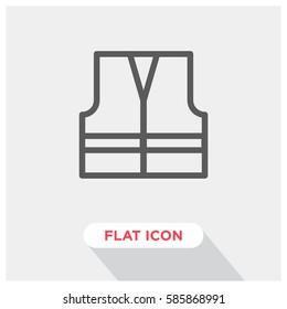 Work Vest Vector Icon Stock Vector (Royalty Free) 568965397