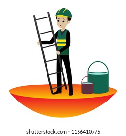 Work Wear Carrying Tools Stock Vector (Royalty Free) 1156410775 ...