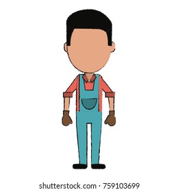 Worker Avatar Full Body Stock Vector (Royalty Free) 759103699 ...