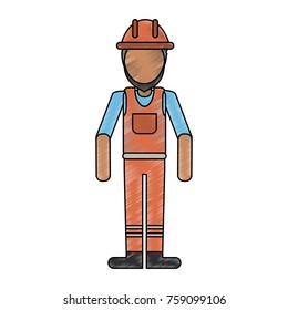 Worker Avatar Full Body Icon Vector Stock Vector (Royalty Free ...