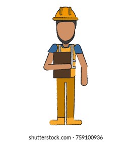 Worker Avatar Full Body Icon Vector: เวกเตอร์สต็อก (ปลอดค่าลิขสิทธิ์ ...