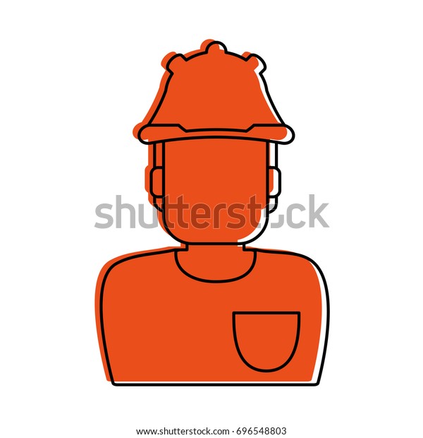 Worker Avatar Industrial Safety Icon Image Stock Vector (Royalty Free ...