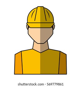 Worker Avatar Safety Suit Vector Illustration Stock Vector (Royalty ...