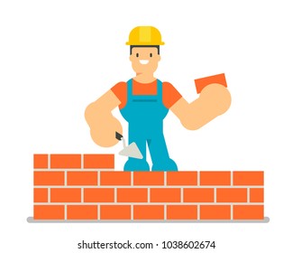 Masonry Brick Worker Icon Cartoon Masonry 스톡 벡터(로열티 프리) 1495224119 ...