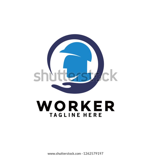 Worker Care Employee Logo Stock Vector (Royalty Free) 1262579197
