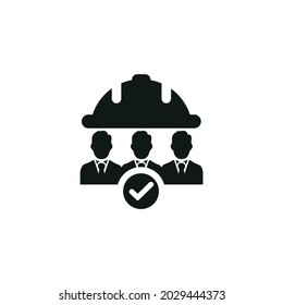 Worker Safety Icon Vector Worker Safety Stock Vector (Royalty Free ...