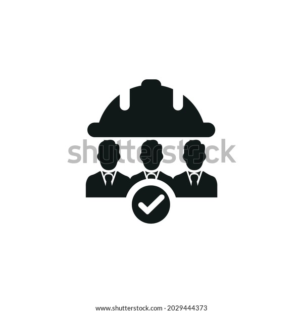 Worker Safety Icon Vector Worker Safety Stock Vector (Royalty Free ...