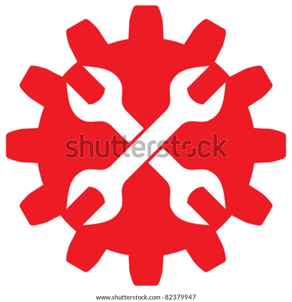 Worker Sign Crossed Wrenches Stock Vector (Royalty Free) 82379947 ...