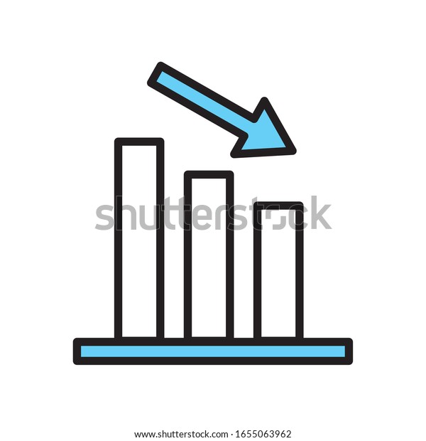 Workflow Bars Line Fill Style Icon Stock Vector (Royalty Free ...