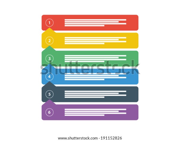 Workflow Business Data Presentation Diagram Infographic Stock Vector ...
