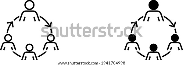Workforce Organization Icon Vector Stock Vector (Royalty Free ...