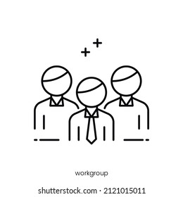 Workgroup Icon Outline Style Icon Design Stock Vector (Royalty Free ...