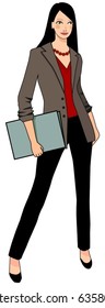 Working Girl Stock Vector (Royalty Free) 63580879 | Shutterstock
