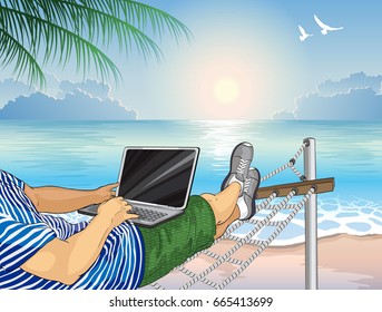 6,383 Cartoon beach work Images, Stock Photos & Vectors | Shutterstock