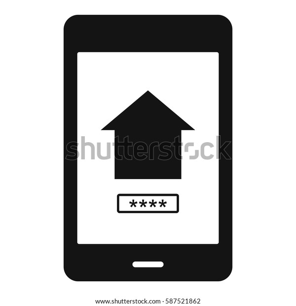Working Phone Icon Simple Illustration Working Stock Vector (Royalty ...