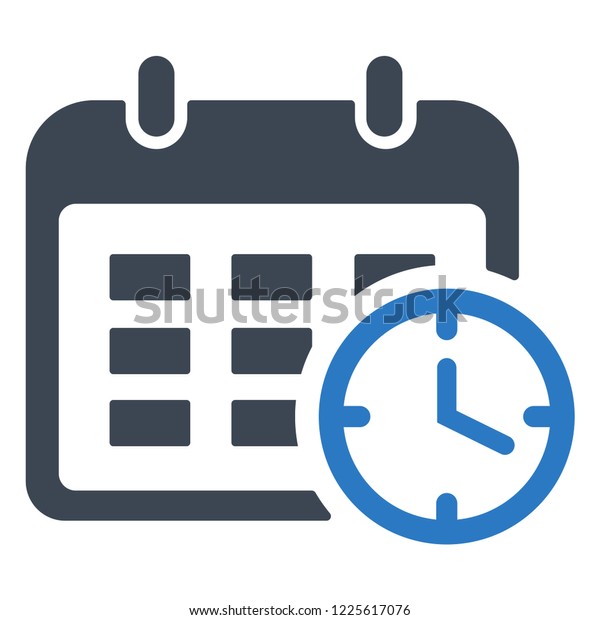 Working Schedule Icon Stock Vector (Royalty Free) 1225617076 | Shutterstock