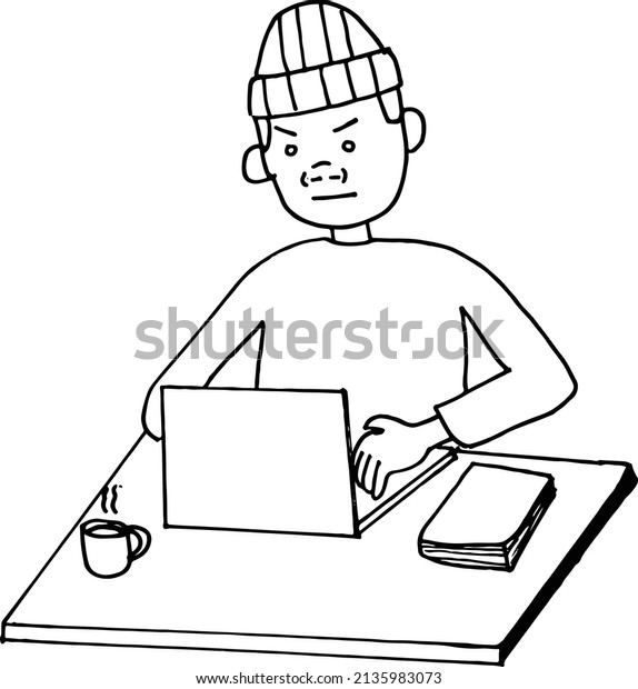 Working Time Vector Illustration White Background Stock Vector (Royalty ...