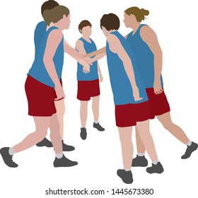 Working Together Team Building Vector Stock Vector (Royalty Free ...