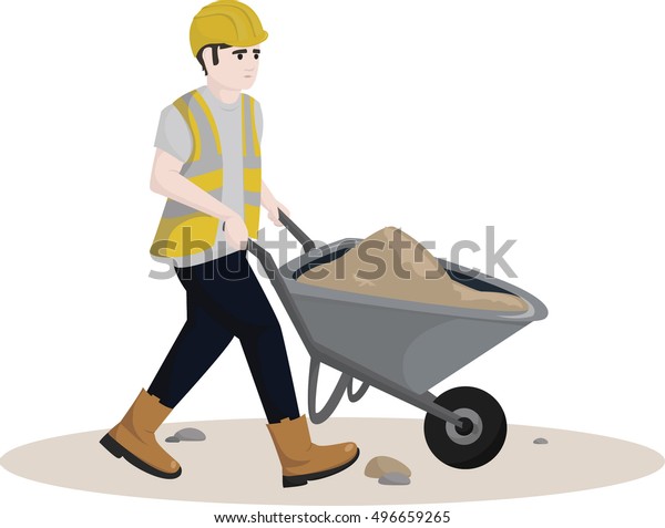 Workman Vector Illustration Stock Vector (Royalty Free) 496659265 ...