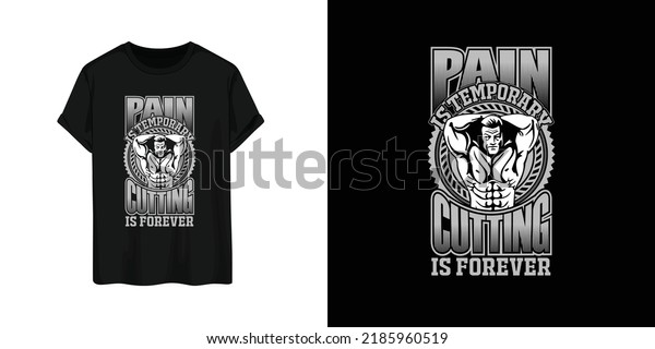 Workout Bodybuilding Tshirt Design Vector Stock Vector (Royalty Free ...