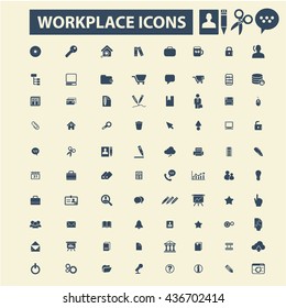 Workplace Icons Stock Vector (Royalty Free) 501052750