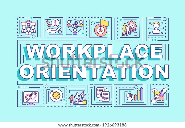 Workplace Orientation Word Concepts Banner Help Stock Vector (Royalty ...