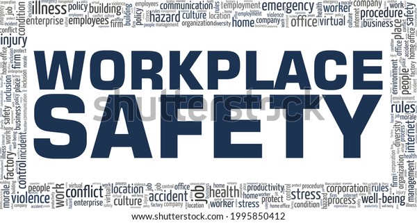 Workplace Safety Vector Illustration Word Cloud Stock Vector (Royalty ...