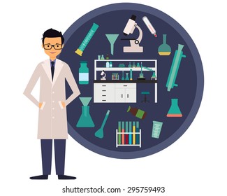 9,857 Young scientist vector Images, Stock Photos & Vectors | Shutterstock