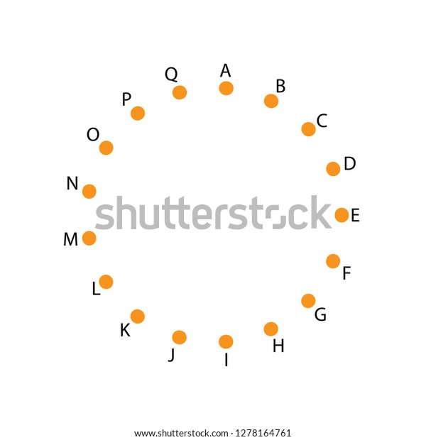 Worksheet Game Kids Learning Alphabet Connect Stock Vector (Royalty ...