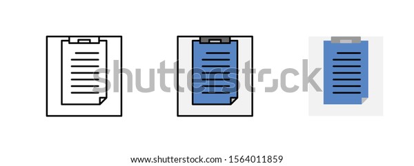 Worksheet Icon Isolated On White Background Stock Vector (Royalty Free ...