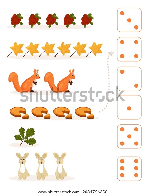 Worksheet Teaching Mathematics Numeracy On Topic Stock Vector (Royalty ...
