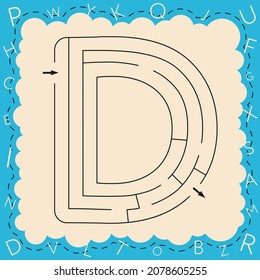 306 Letter d maze Images, Stock Photos & Vectors | Shutterstock