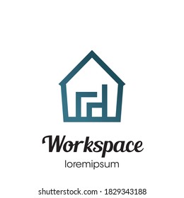 Workspace Logo Symbol Icon Template Design Stock Vector (Royalty Free ...