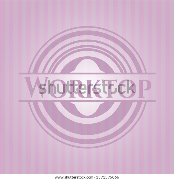 Worktop Pink Emblem Vector Illustration Detailed Stock Vector (Royalty ...
